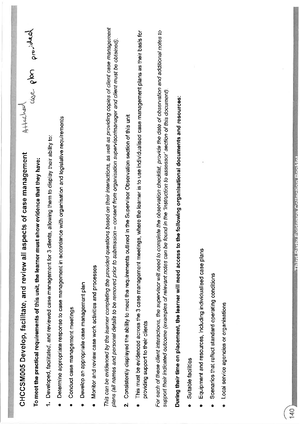 Assessment TASK 1- Chcccs 038-CHC33021- Cycle C-RTO Works-V1.0 2023 - Student Full Name ...