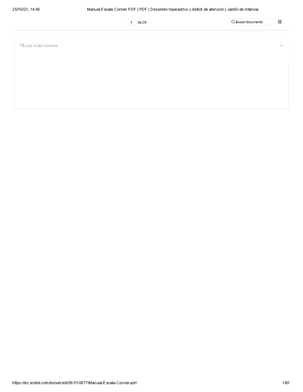 Manual Escala Conner - 1 de 29 Buscar documento Títulos relacionados 1 ...