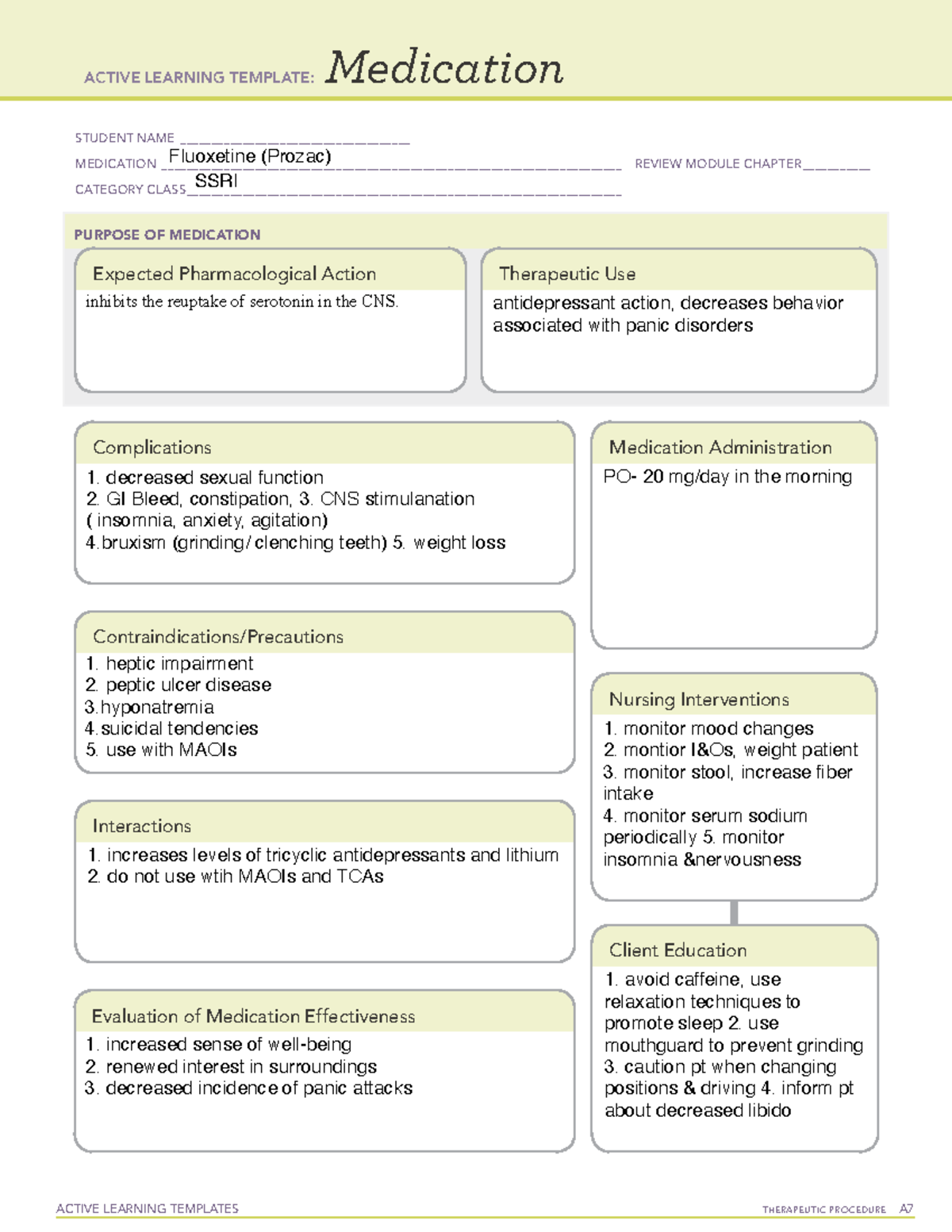Active Learning Template medication - ACTIVE LEARNING TEMPLATES ...