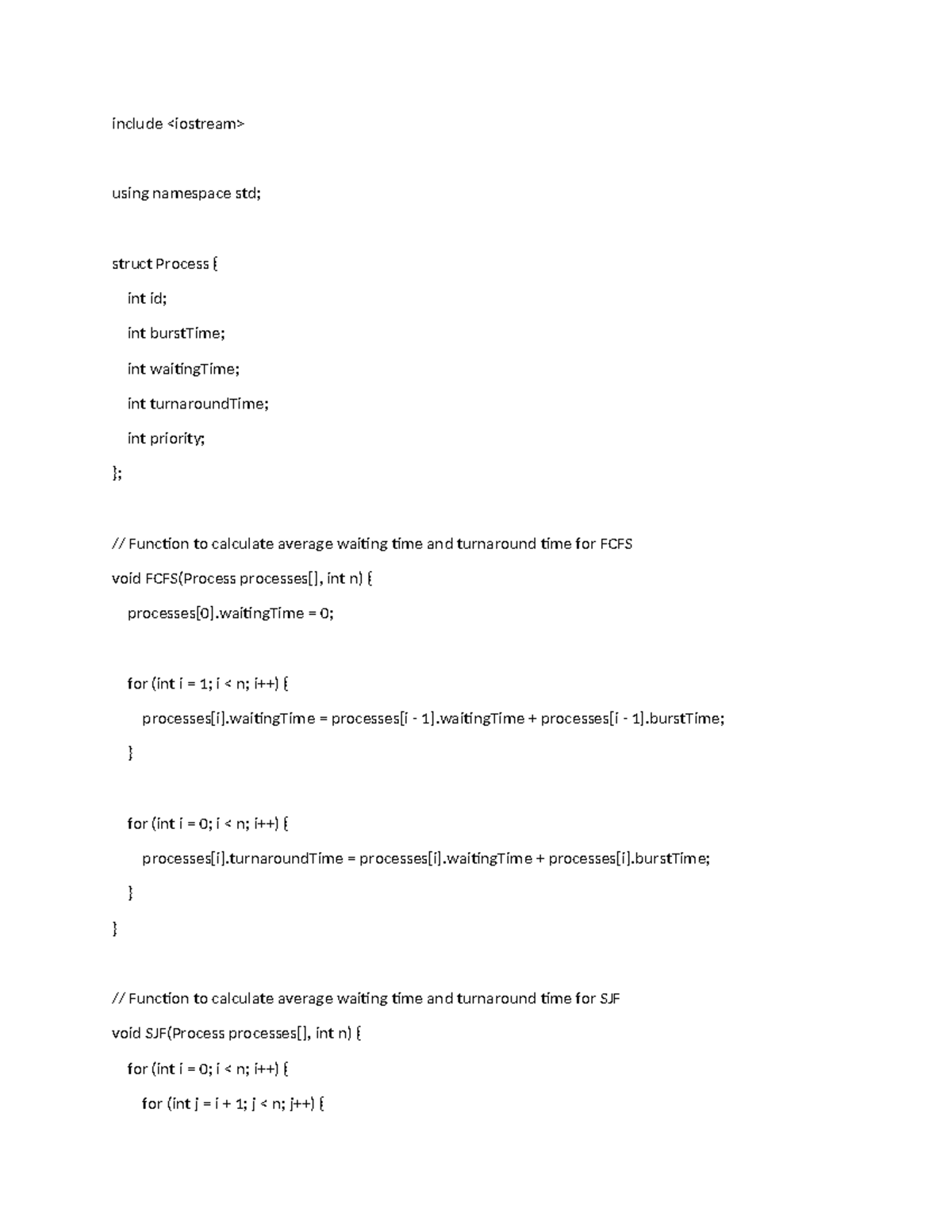 Osp1 Os Practical Code 1 Include Using Namespace Std Struct