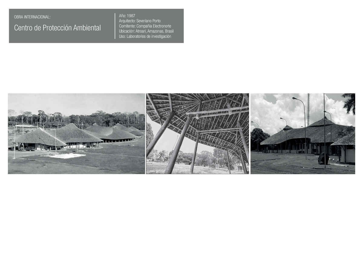 Centro de Protección Ambiental - OBRA INTERNACIONAL: Año: 1987 ...