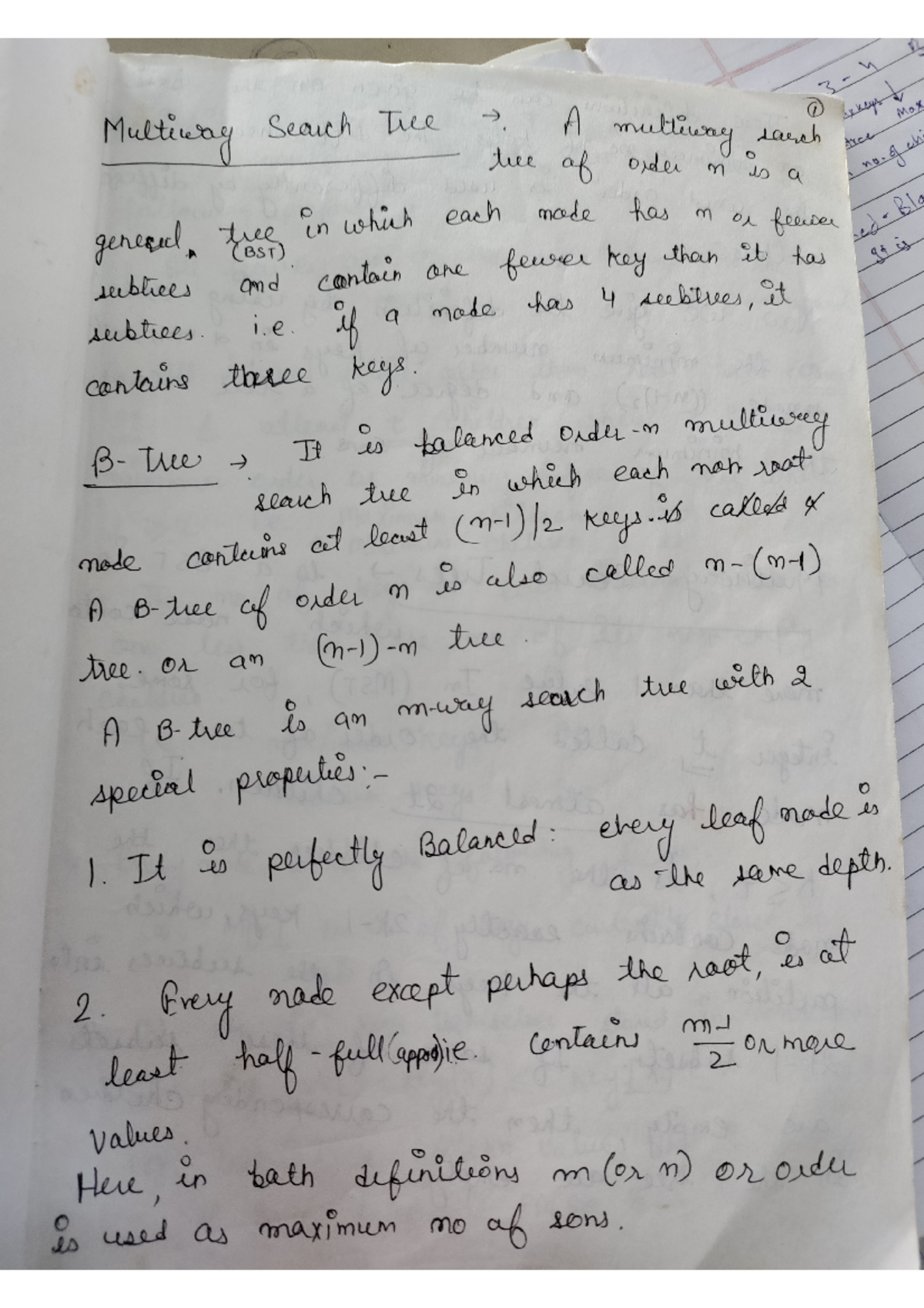 Unit 2-B tree and R-B tree - Algorithm Analysis & Design - Studocu