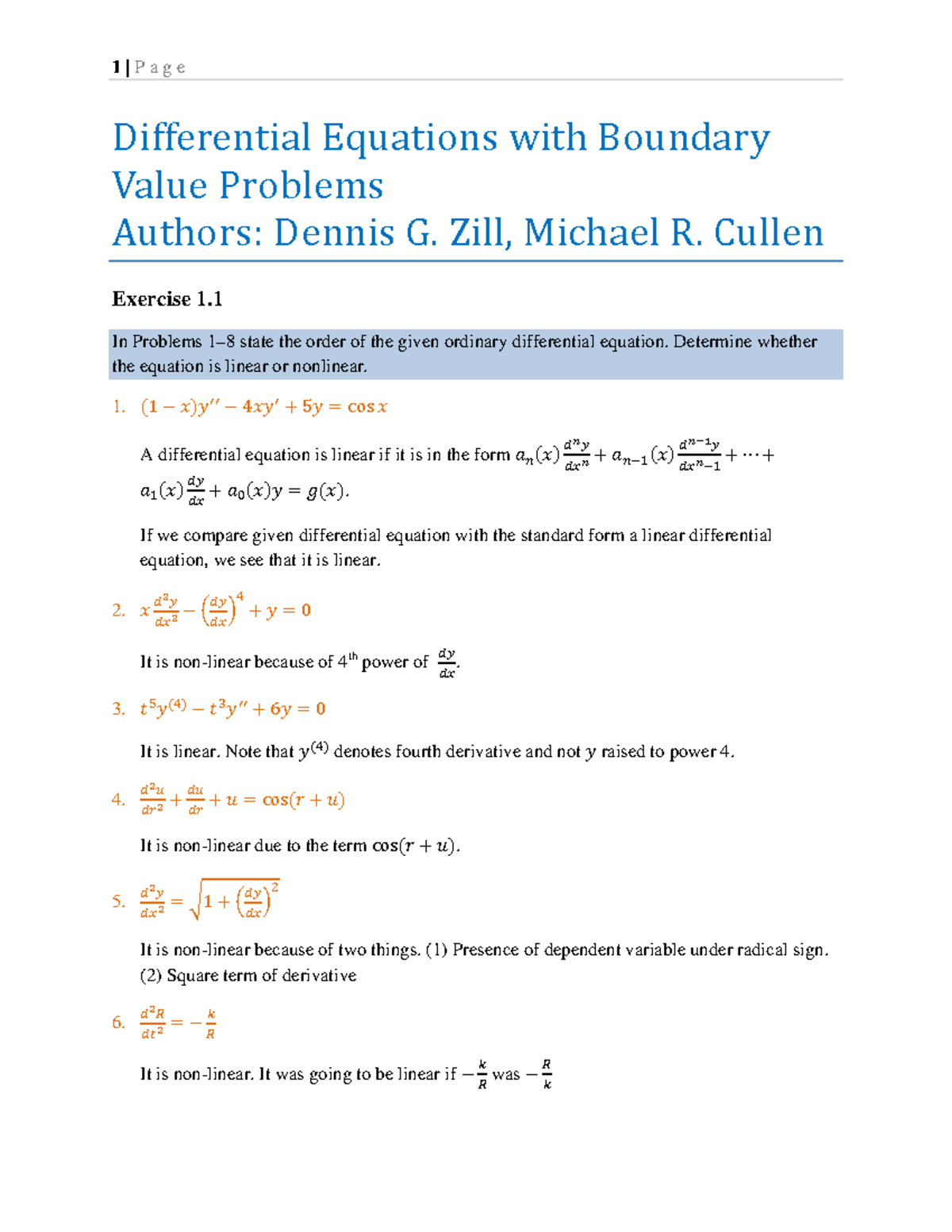 239501958 Differential Equations With Boundary Value Problems Solutions - Differential Equations ...