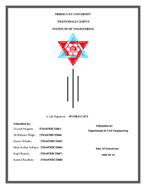 Structural Analysis Report Main BLock - The Office of the Municipal ...
