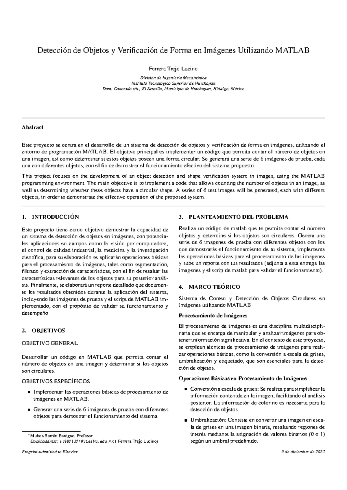 Detección de Objetos y Verificación en Matlab Ferrera Trejo Lucino ...