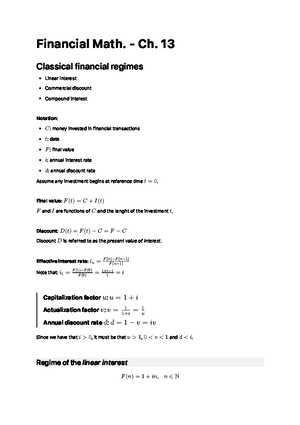 Financial Math - Esame - Test of Financial Mathematics January 18th ...