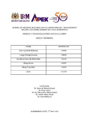 PAM 2018 (without quantities) - Management Studio 1 - Studocu