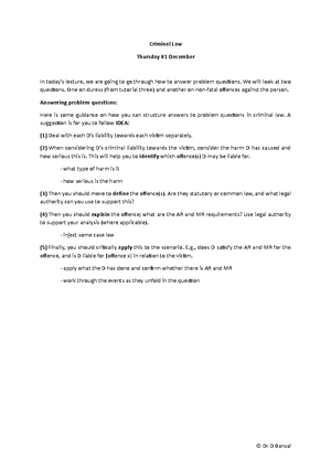 Formative Assessment 2021- Law of Tort - Law of Tort - Formative ...