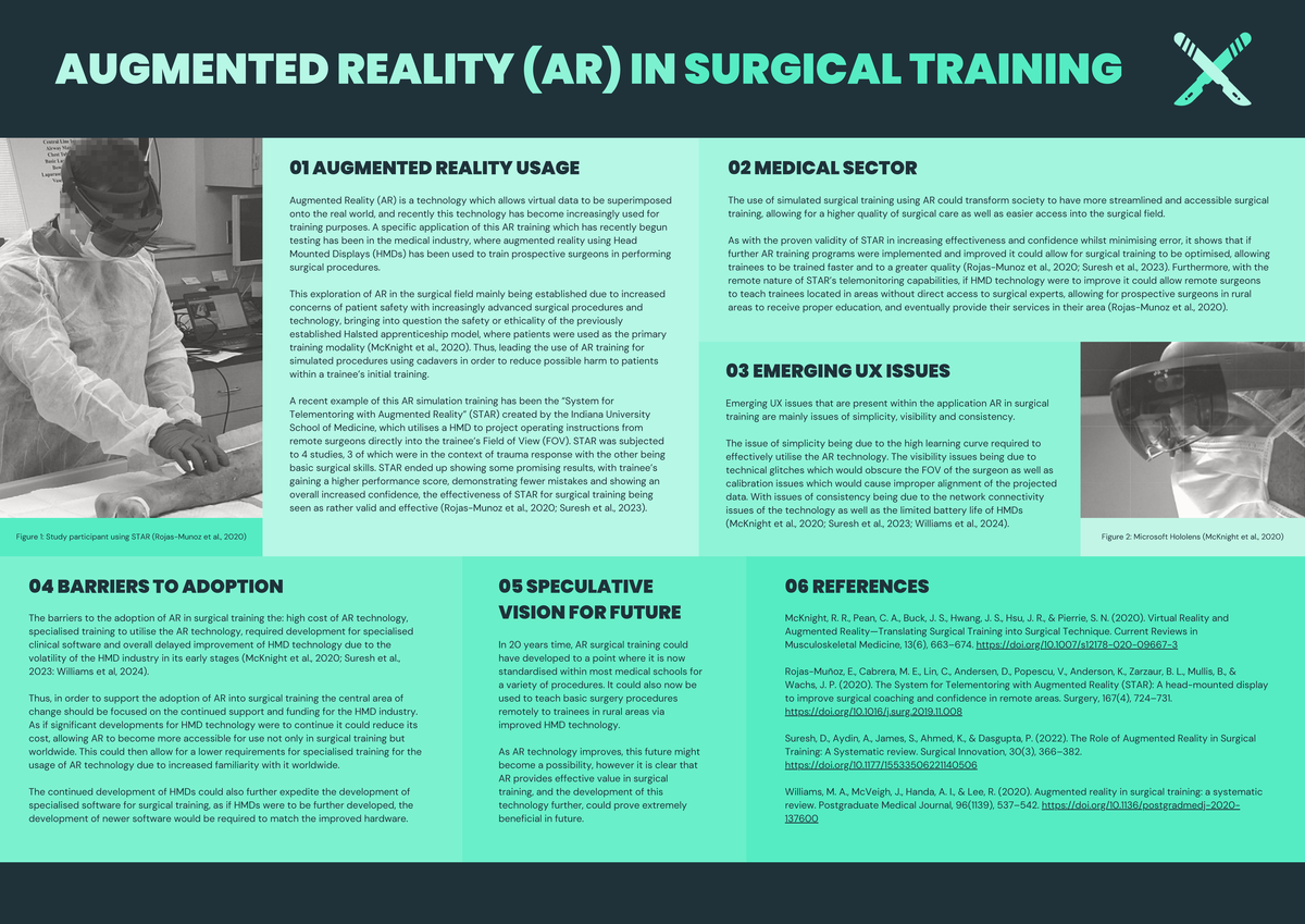 Interaction 3 Assessment 1 - AUGMENTED REALITY (AR) IN SURGICAL ...