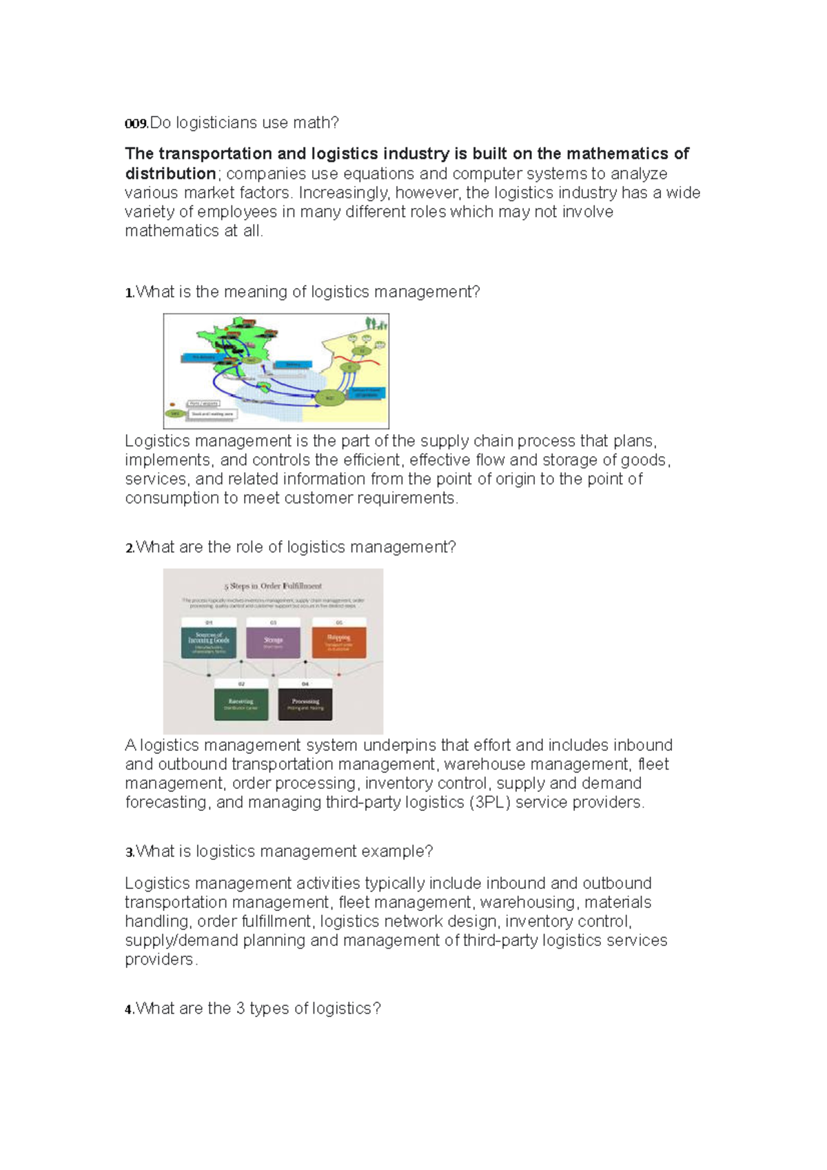 Wwwwwwwww - bwha - 009 logisticians use math? The transportation and ...
