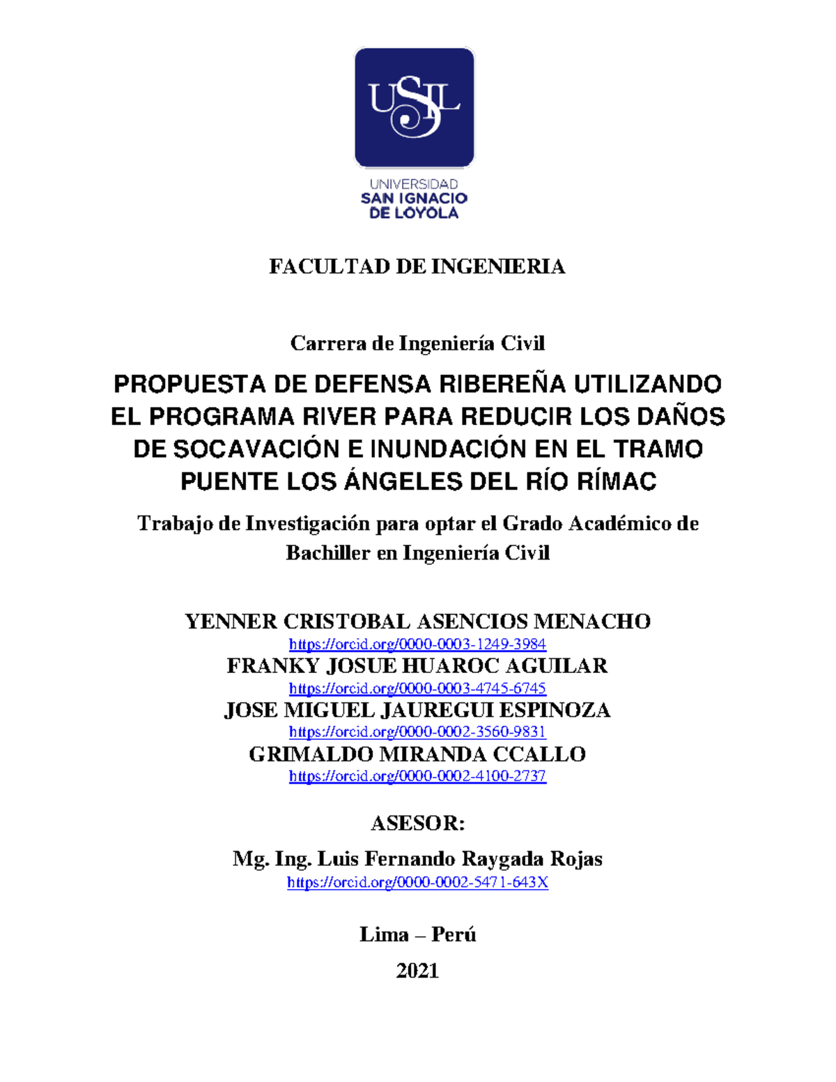 Propuesta defensa rivereña lima rio rimac-con programa River - FACULTAD ...
