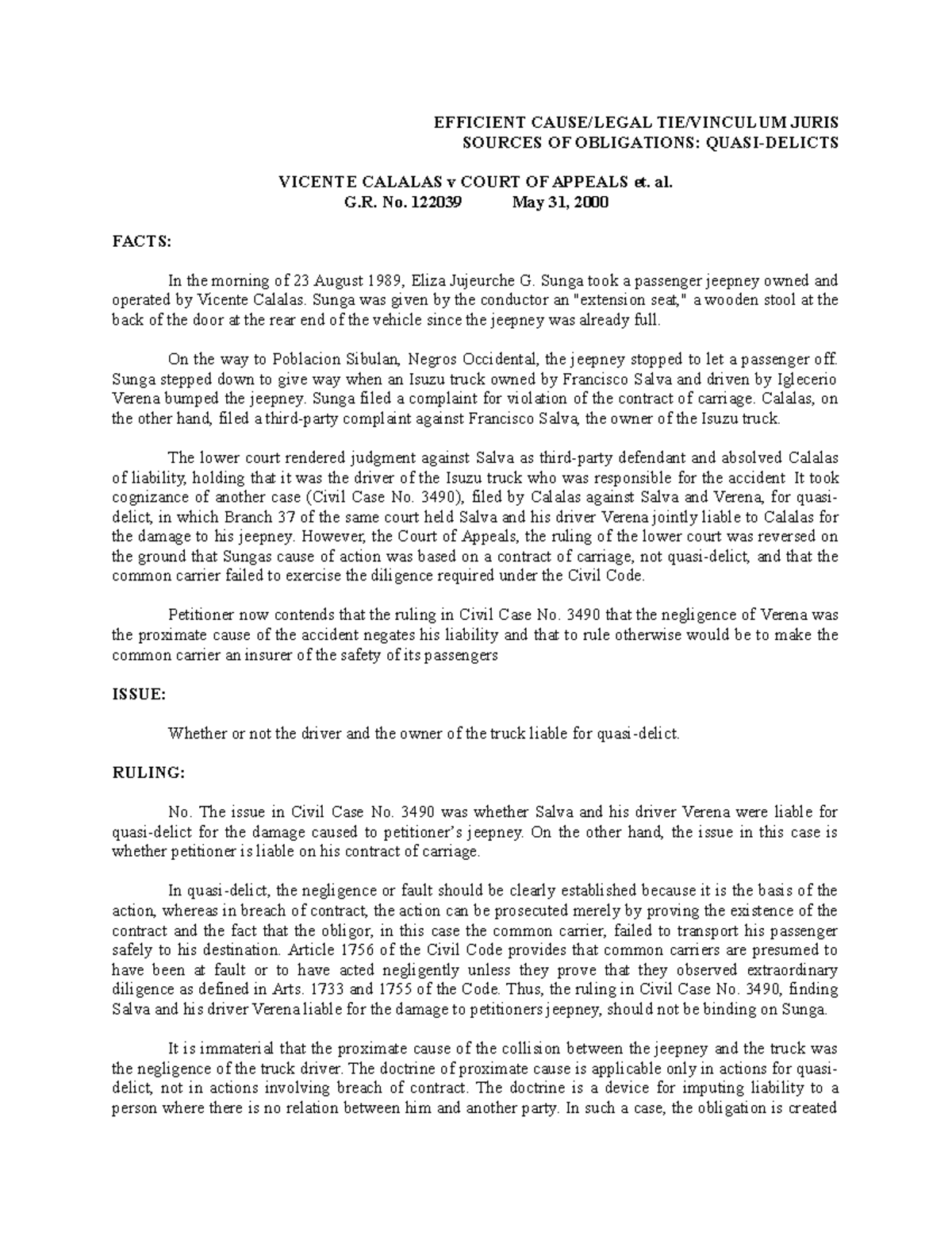 55 - Just for compliance - EFFICIENT CAUSE/LEGAL TIE/VINCULUM JURIS ...