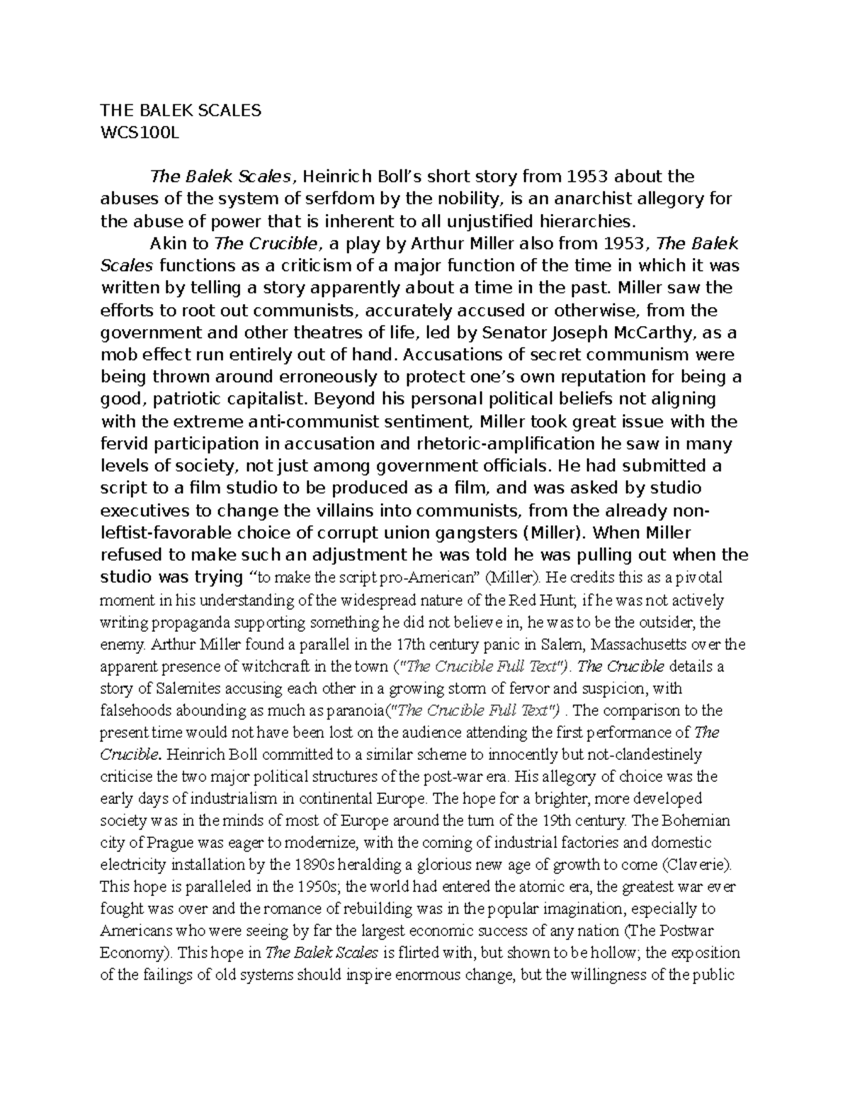 THE Balek Scales - Lecture notes about a poem - THE BALEK SCALES ...