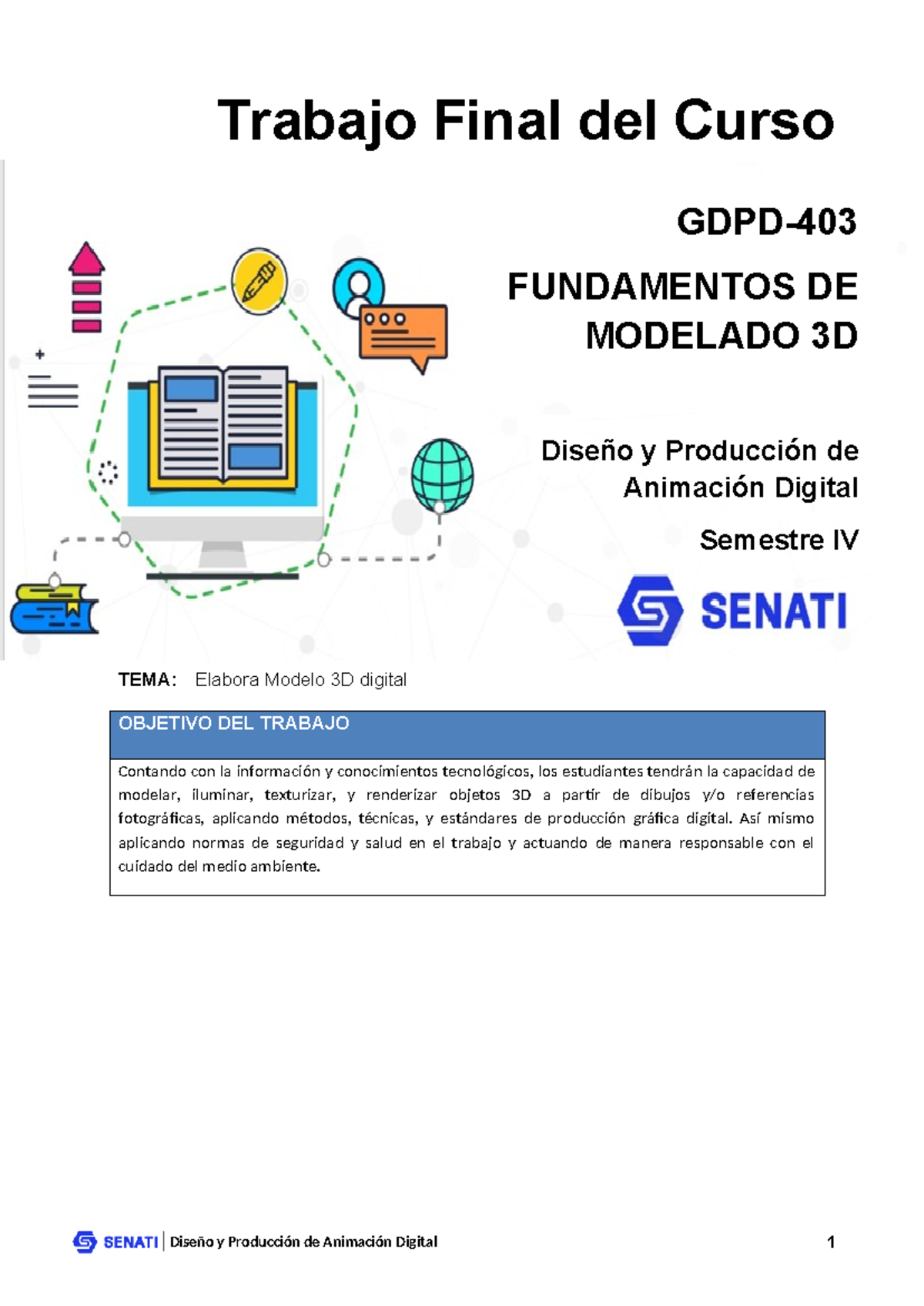 GDPD GDPD-403 Trabajofinal - Trabajo Final del Curso TEMA: Elabora ...