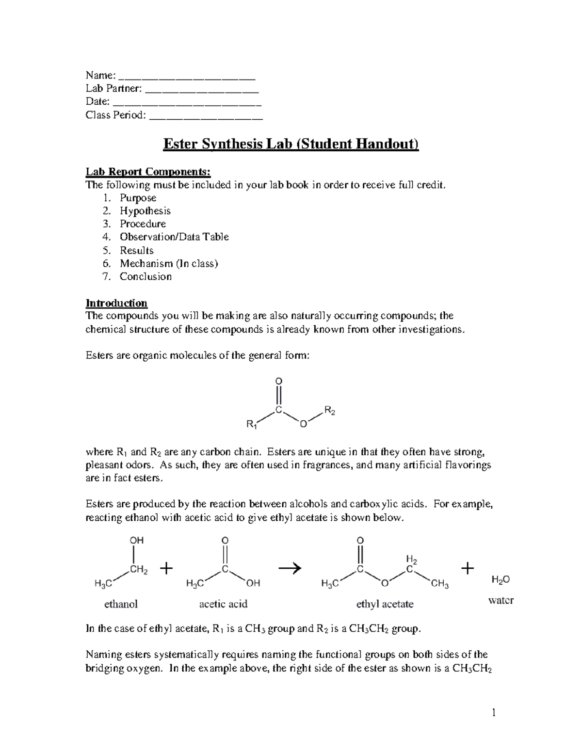 Wagner-worksheet 1 - lab reports - Name: ________________________ Lab ...