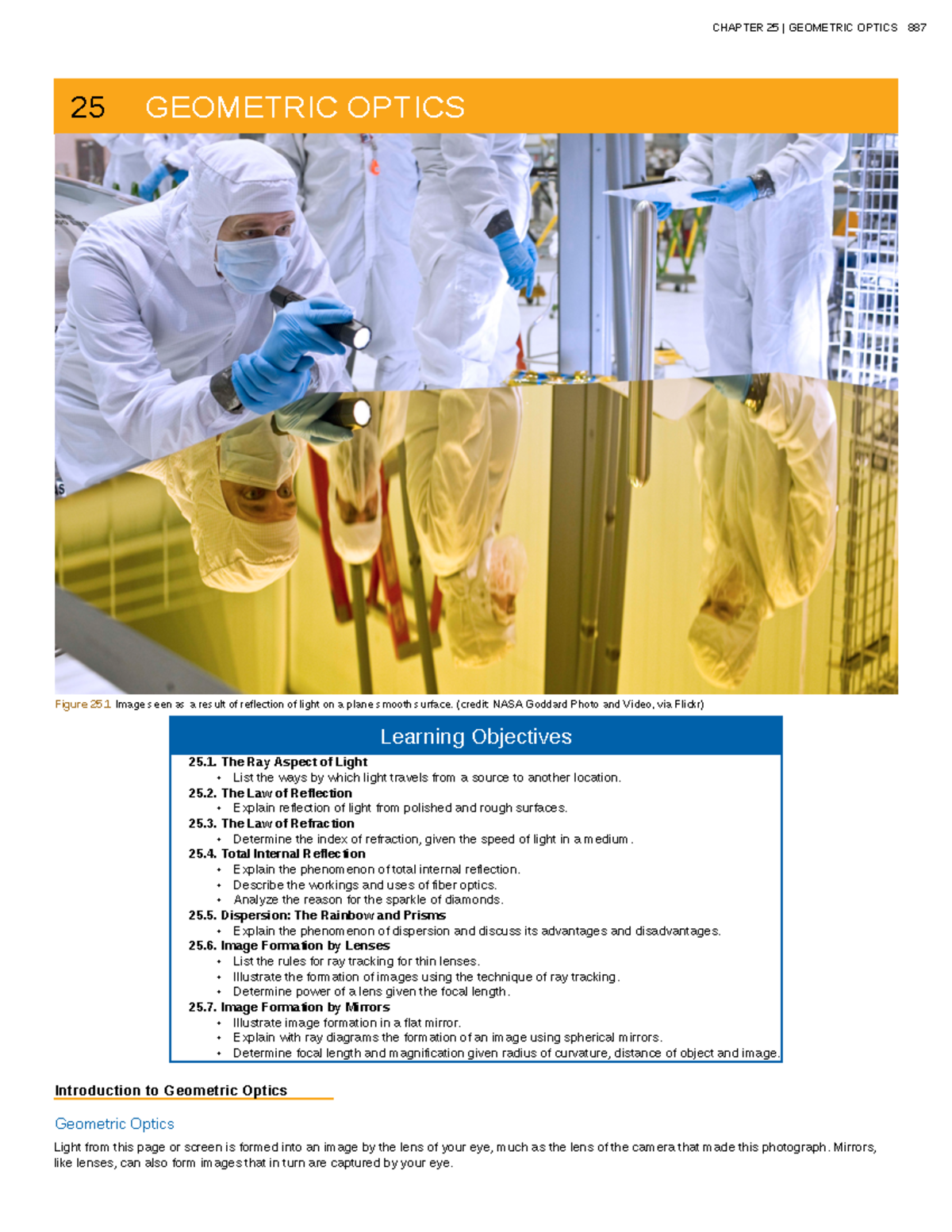 Geometric optics - Good notes - 25 GEOMETRIC OPTICS Figure 25 Image ...