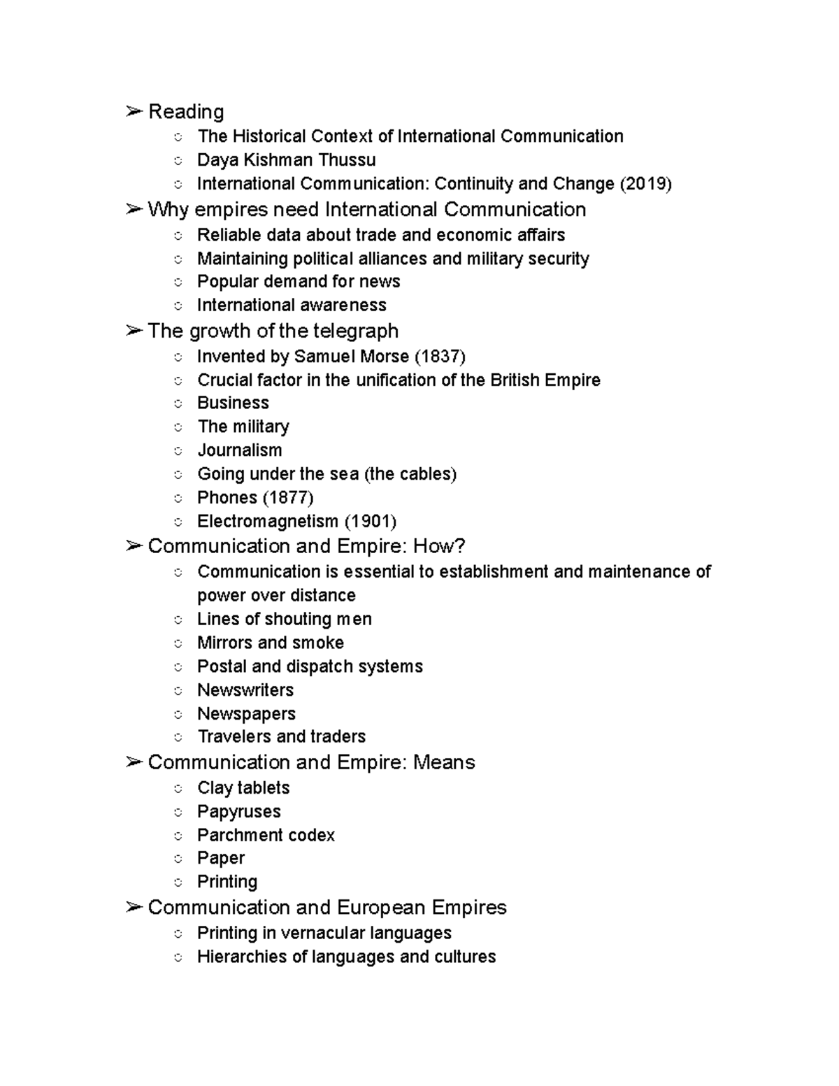 COMM 5620 Lecture Notes Week 2 - Reading The Historical Context of ...