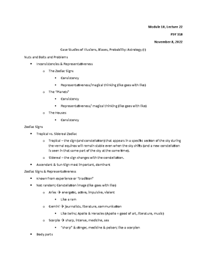 Quiz 3 Notes - Chapter 3 Quiz Notes What do we now know is the main ...