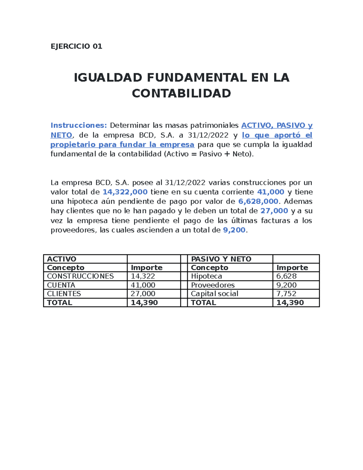 Ejercicio 01 Resuelto - fiubsdiufbsibfiusu - EJERCICIO 01 IGUALDAD ...