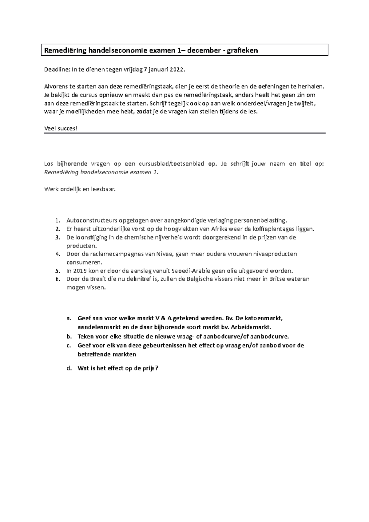 Remediëring handelseconomie grafiekenF RFR EFERFZEF - Remediëring ...
