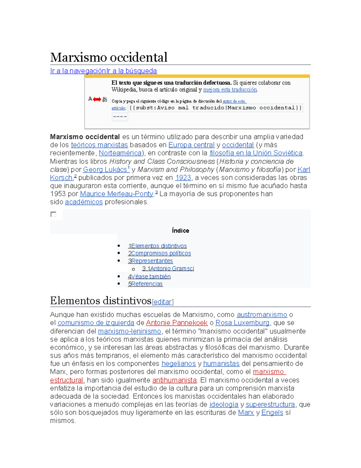 Marxismo occidental - apuntes - Marxismo occidental Ir a la ...