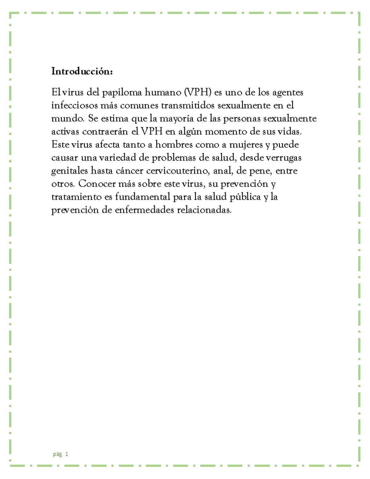 Virus Papiloma Humano - Medicina - Introducción: El virus del papiloma ...