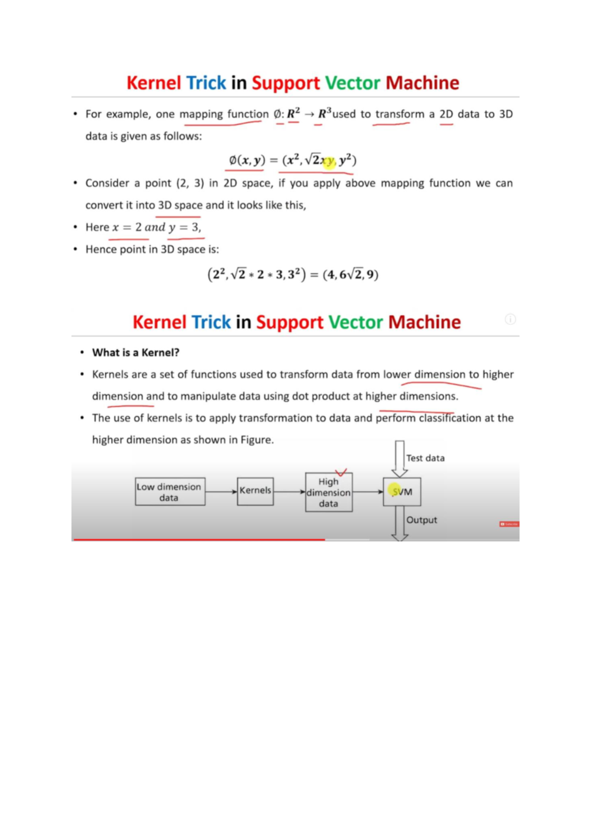 Svm Support Vector Machine Kernel Trick In Support Vector Machine 4163
