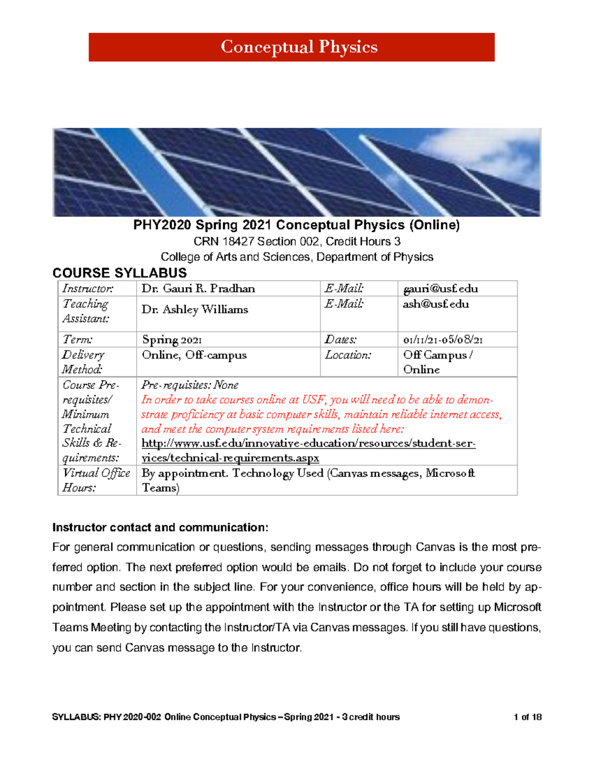 PHY2020 Spring 2021 online Syllabus - SYLLABUS: PHY 2020-002 Online ...