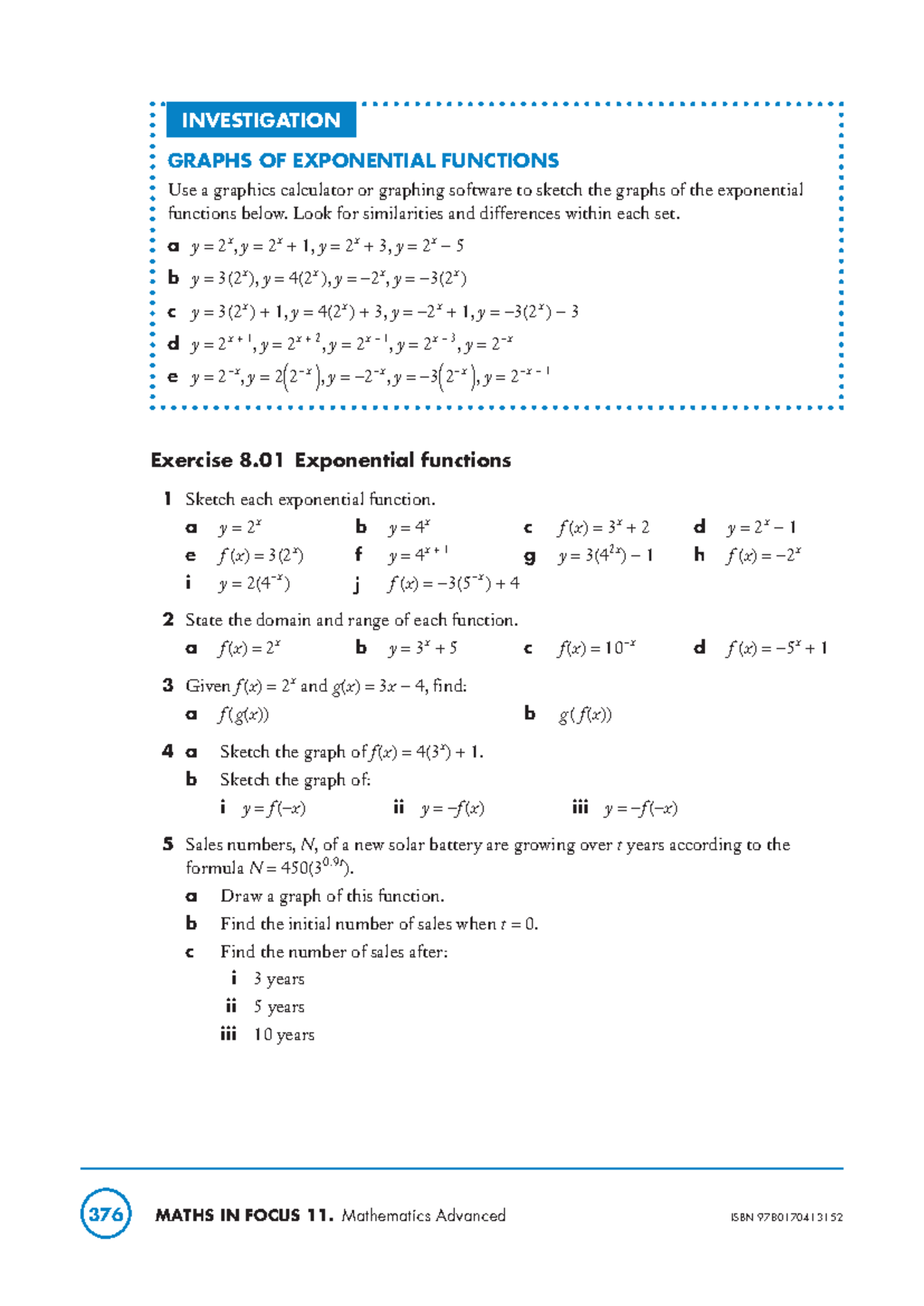 Lesson 10 - Maths in Focus - 376 MATHS IN FOCUS 11. Mathematics ...