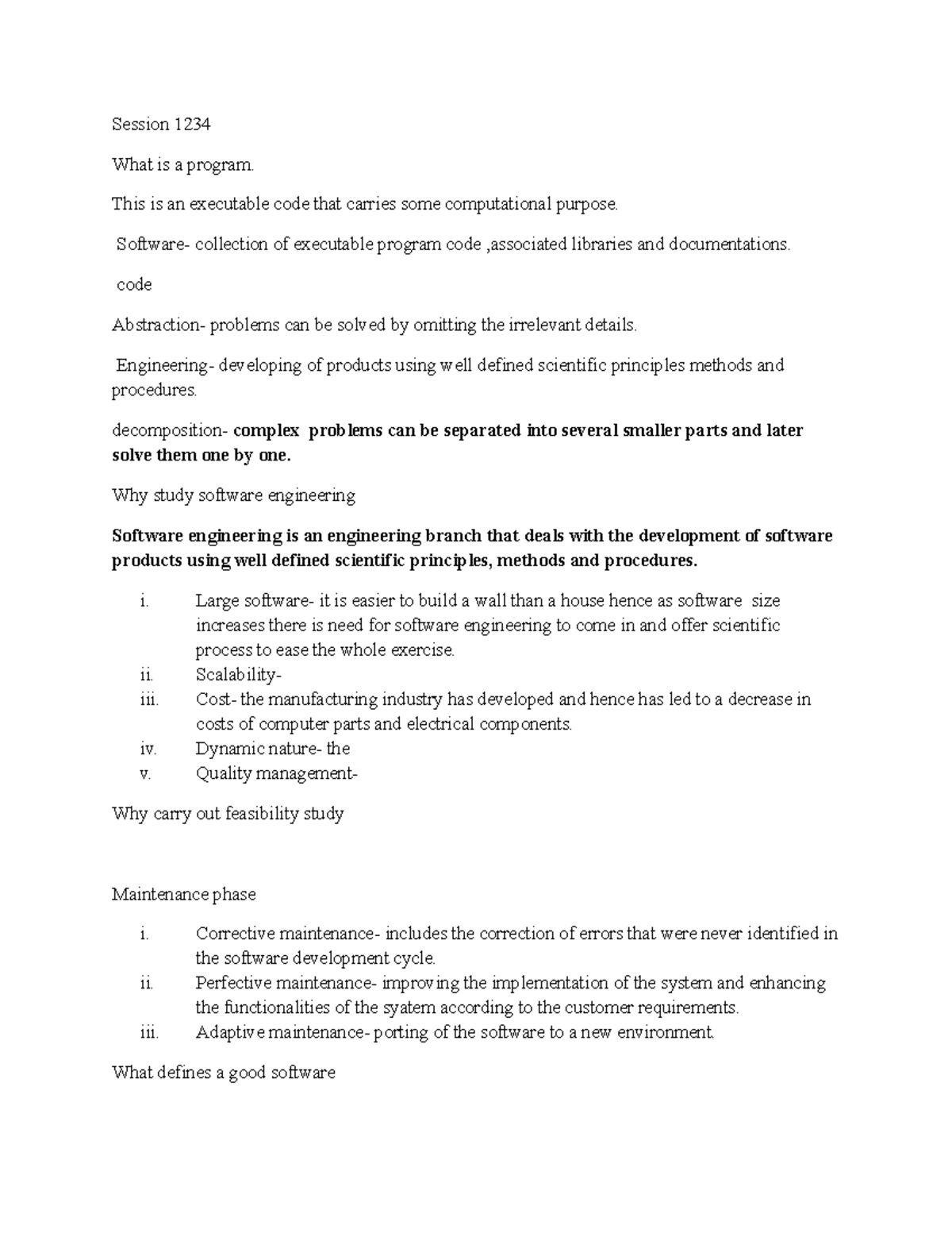 Session 1234 - Summary of our lesson - Session 1234 What is a program ...