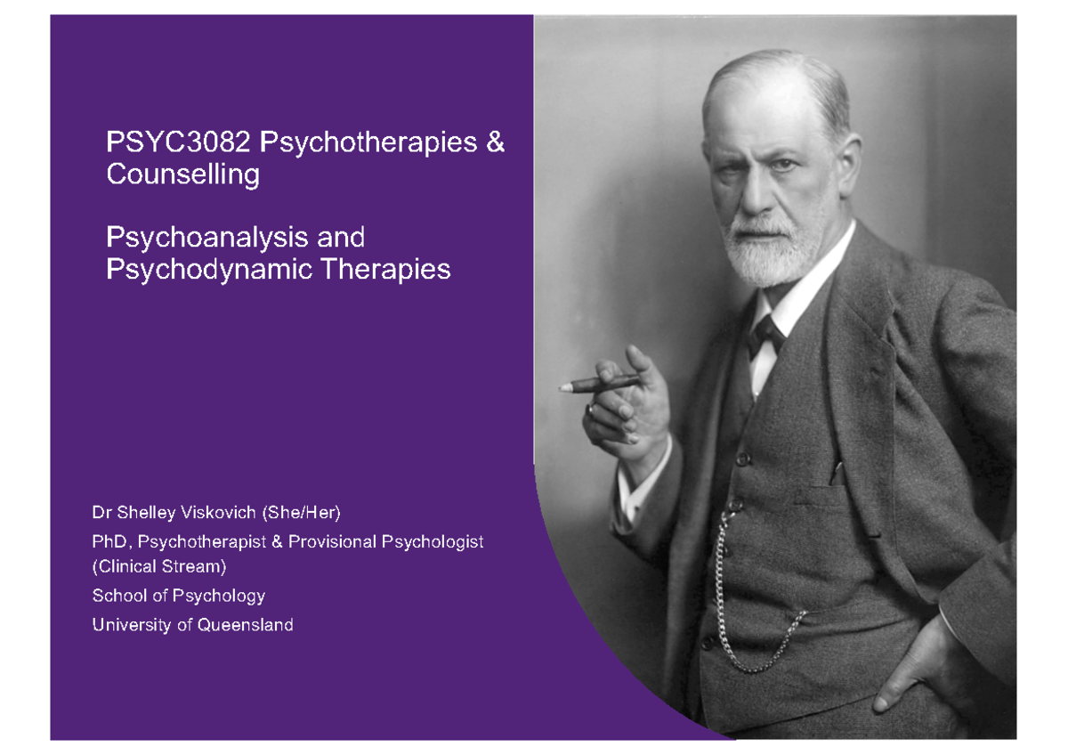 Week 9 Lecture - 1 Dr Shelley Viskovich (She/Her) PhD, Psychotherapist ...