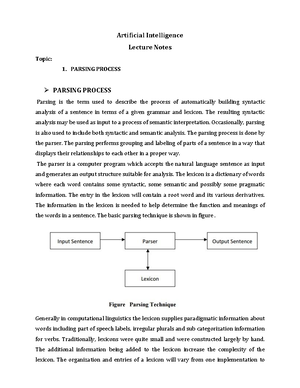 Artificial Intelligence (Introduction Syntax and Semantics for Propositional Logic) - Artificial ...
