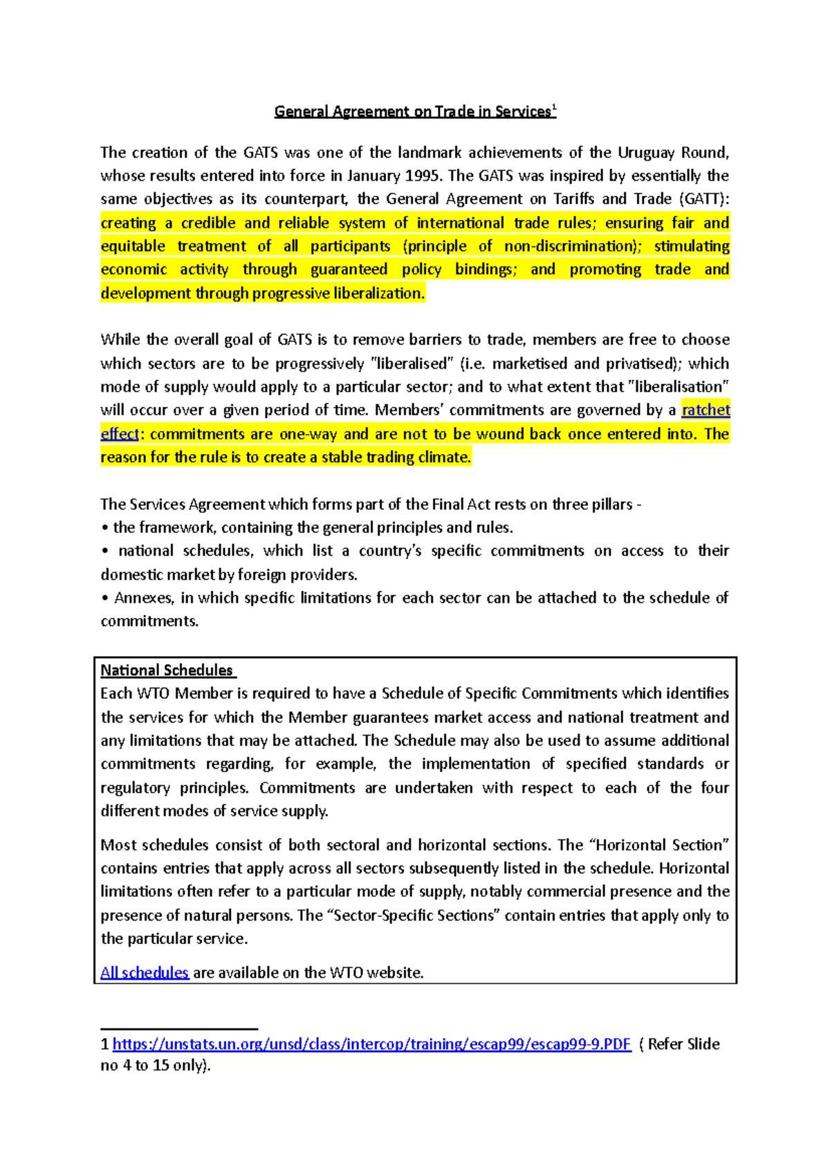 General Agreement on Trade in Services - The GATS was inspired by ...