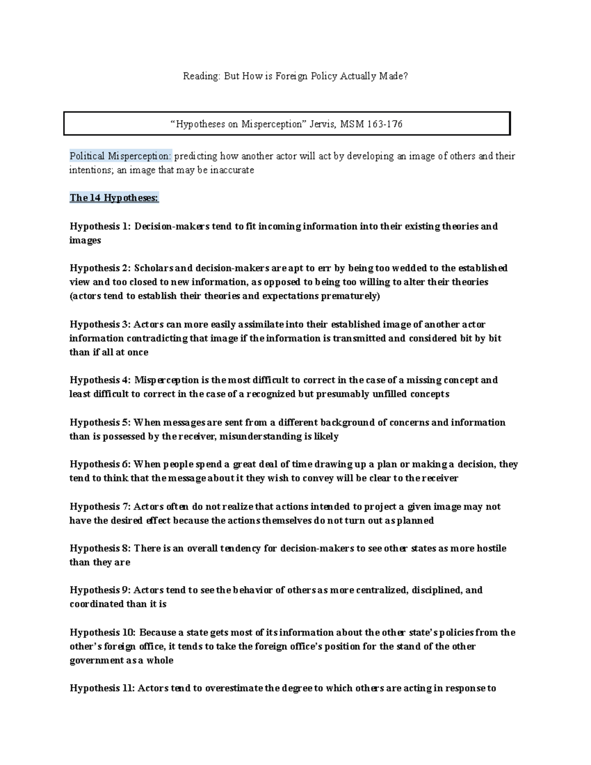 Reading But How is Foreign Policy Actually Made - Reading: But How is ...