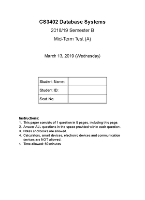 ST3-JSON - Summary Database Systems - CS3402 Database Systems Tutorial 3: JSON Which of the ...