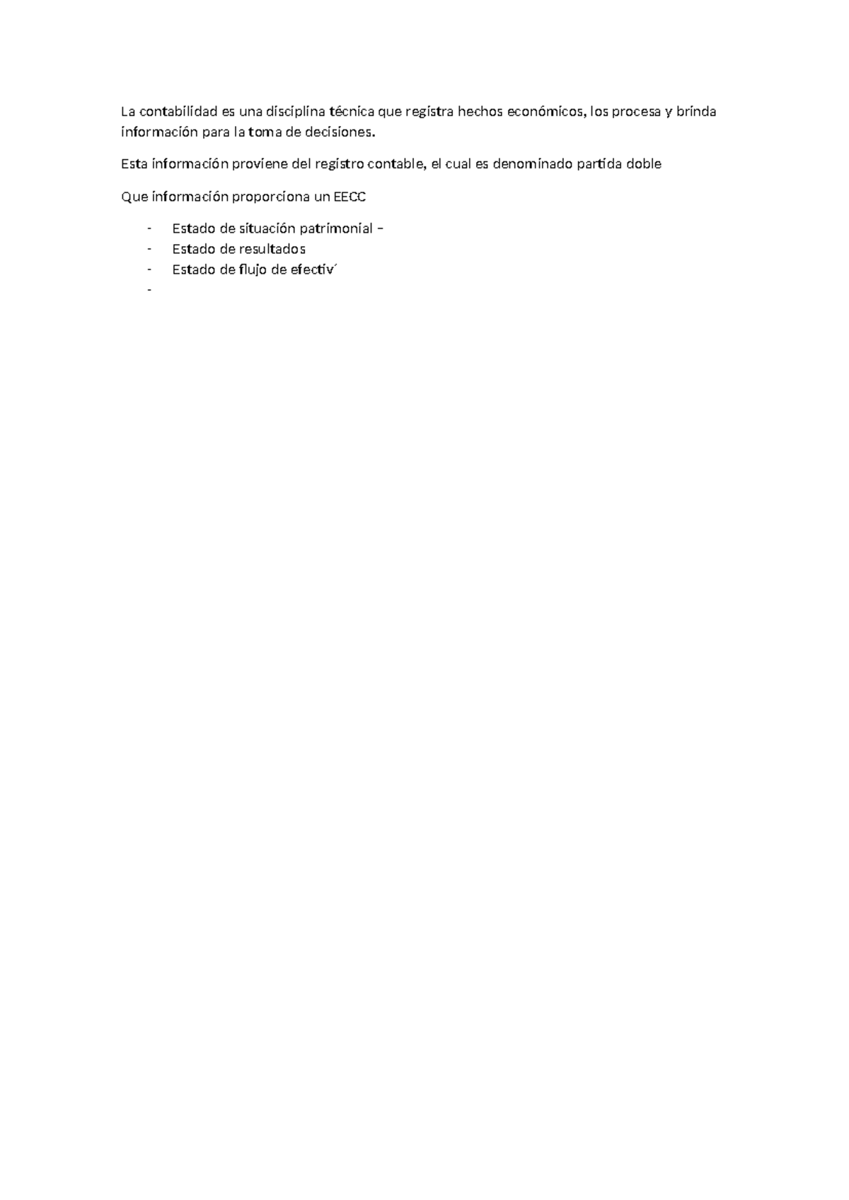 Resumen M1 - Teoria contable - La contabilidad es una disciplina ...