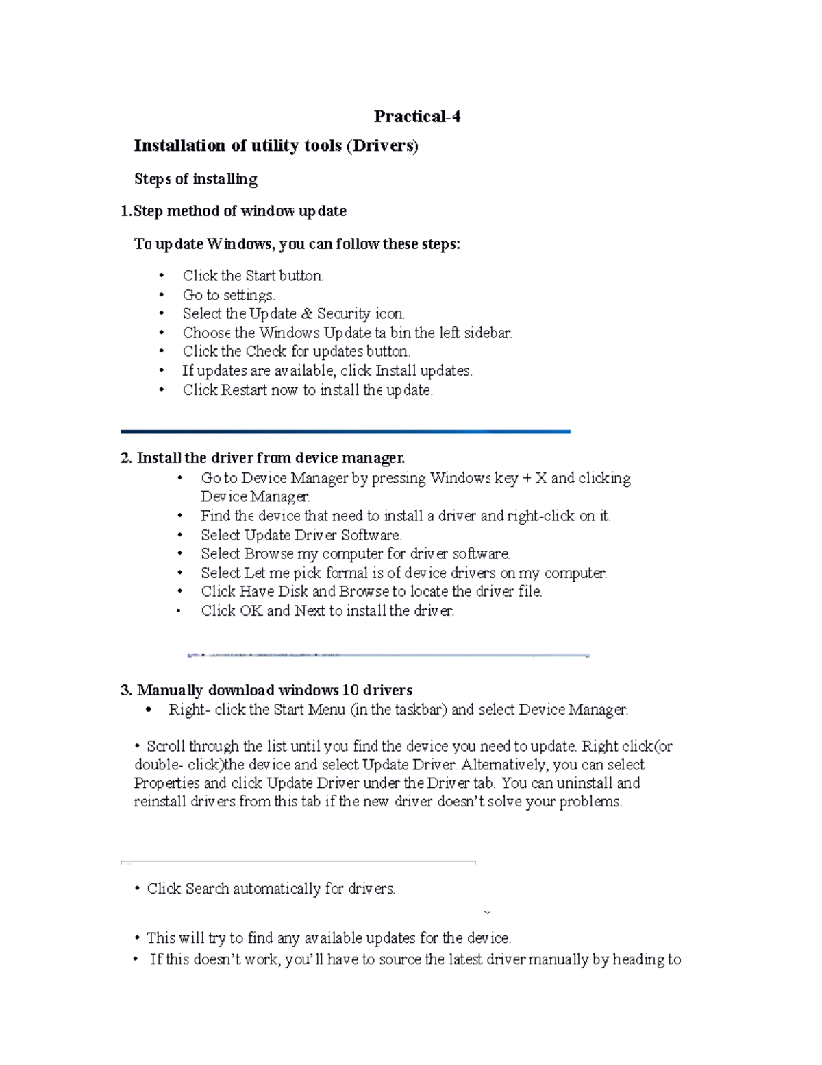 Sukh pca 3 - Practical- Installation of utility tools (Drivers) Steps ...