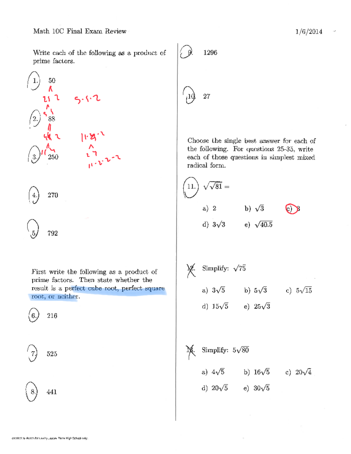 Math10 Review File - W=math - MATH 111 - Studocu