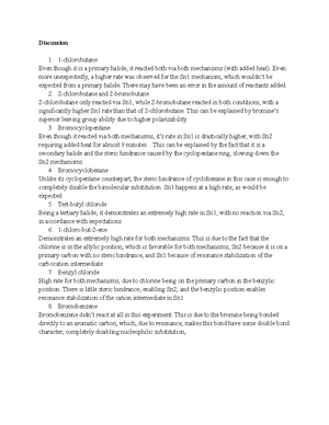 Lab #8 - Lab #8 - Result E2 Reaction Figure 1 Gas Chromatography result ...