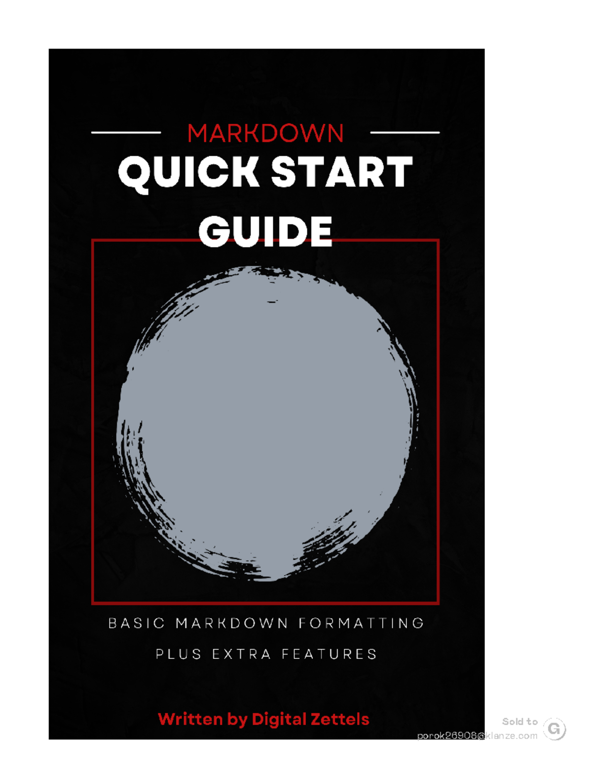 Markdown Quick Start Guide - Sold to porok26908@klanze Overview Introduction Basic Markdown ...