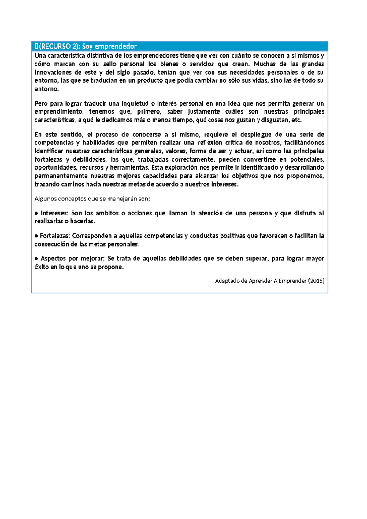 EPT1-U2-S1-R-Recurso 2 - (RECURSO 2): Soy emprendedor Una ...