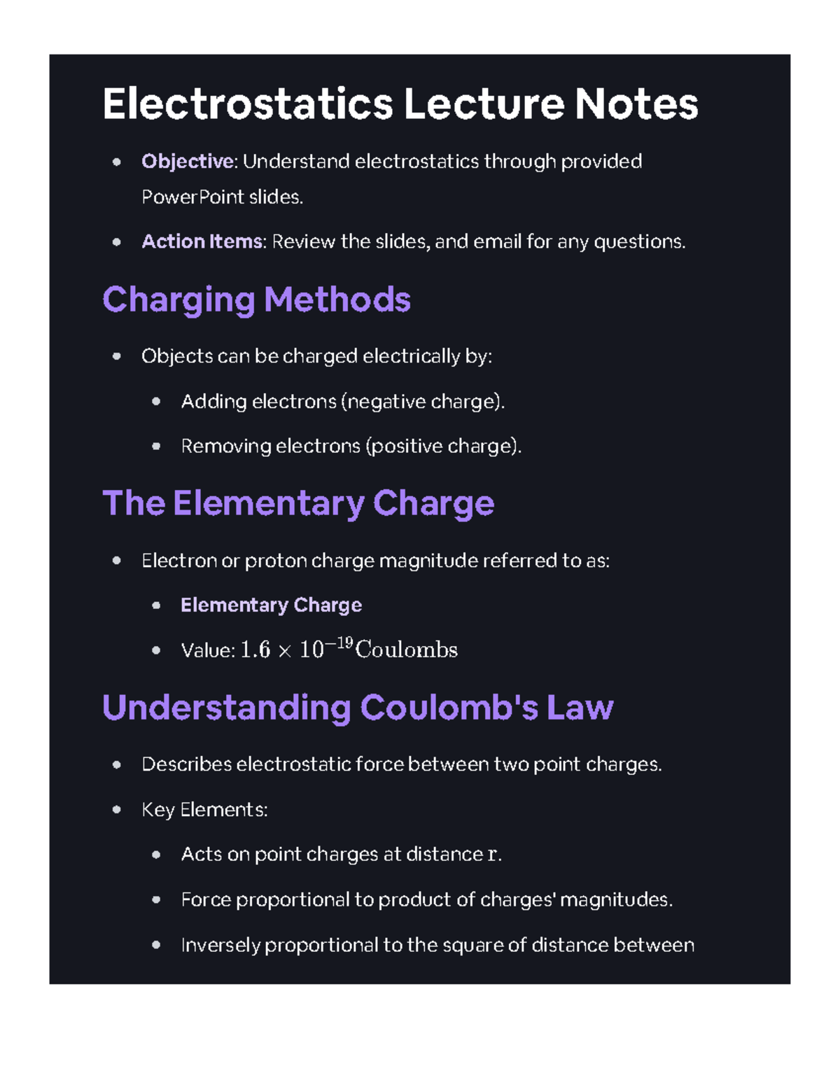 Chapter 18 Notes - Electric potential and electric field ...