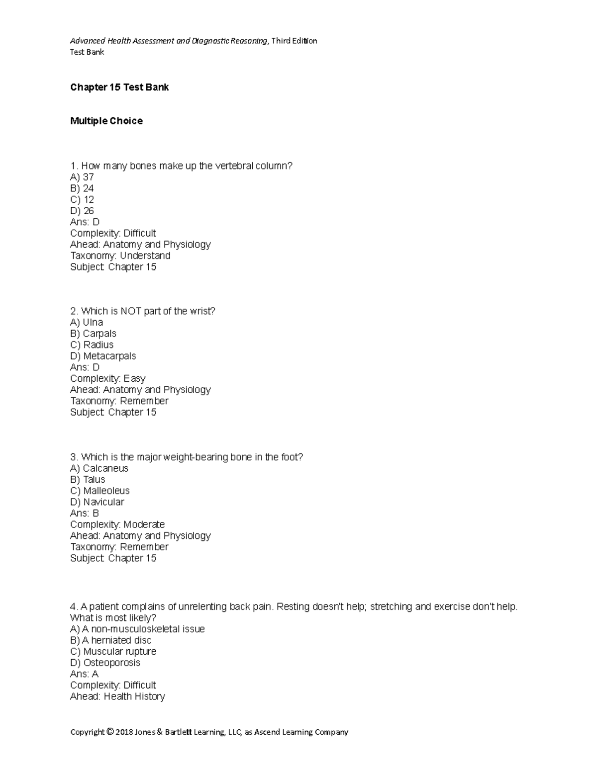 9781284131391 ASQZ CH15 - Test Bank Chapter 15 Test Bank Multiple ...