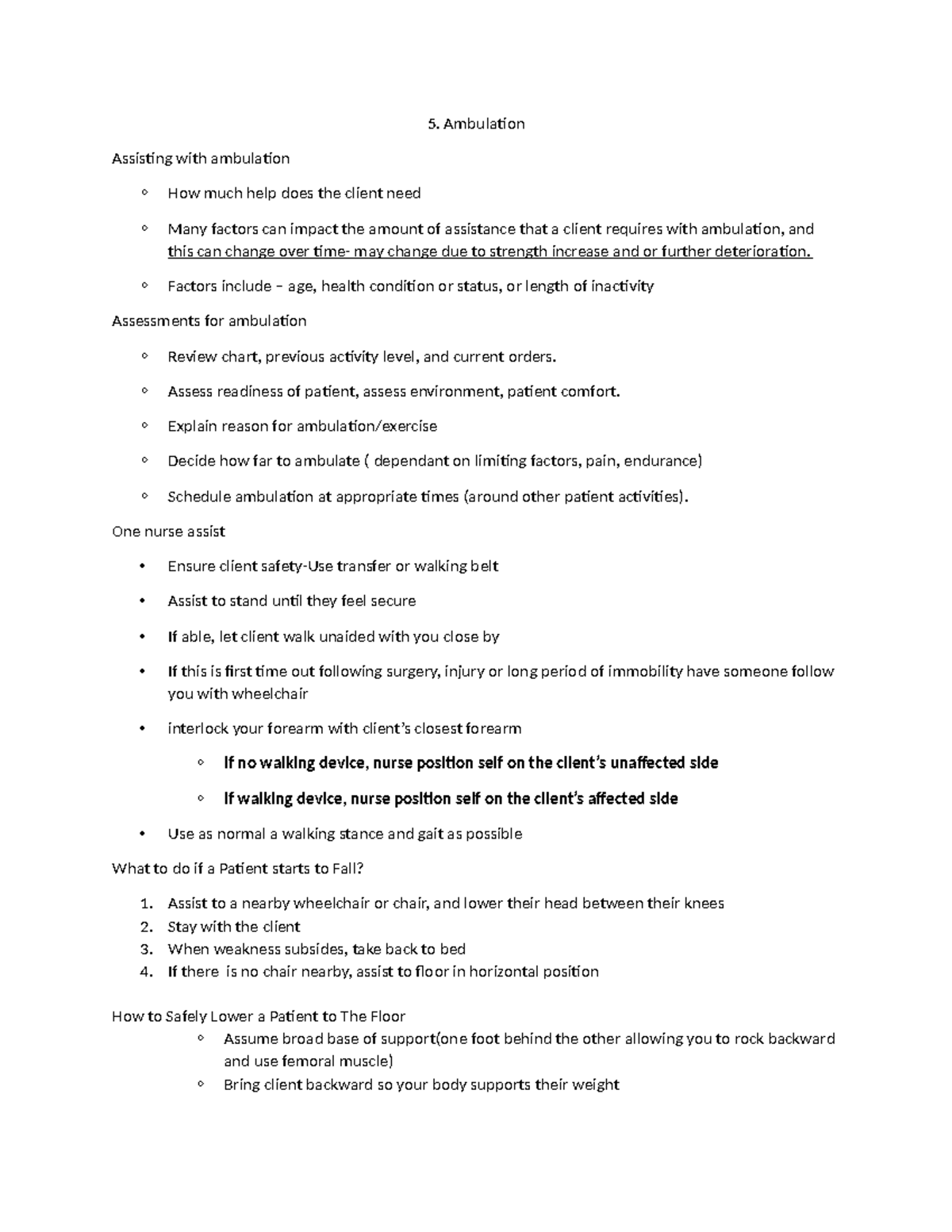 5. ambulation and devices[ 16] - Ambulation Assisting with ambulation ...