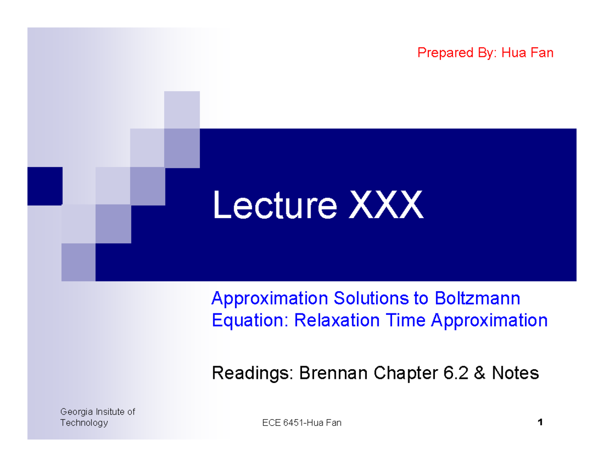 Summary The Physics of Semiconductors - Summary of chapter 6.2 ...