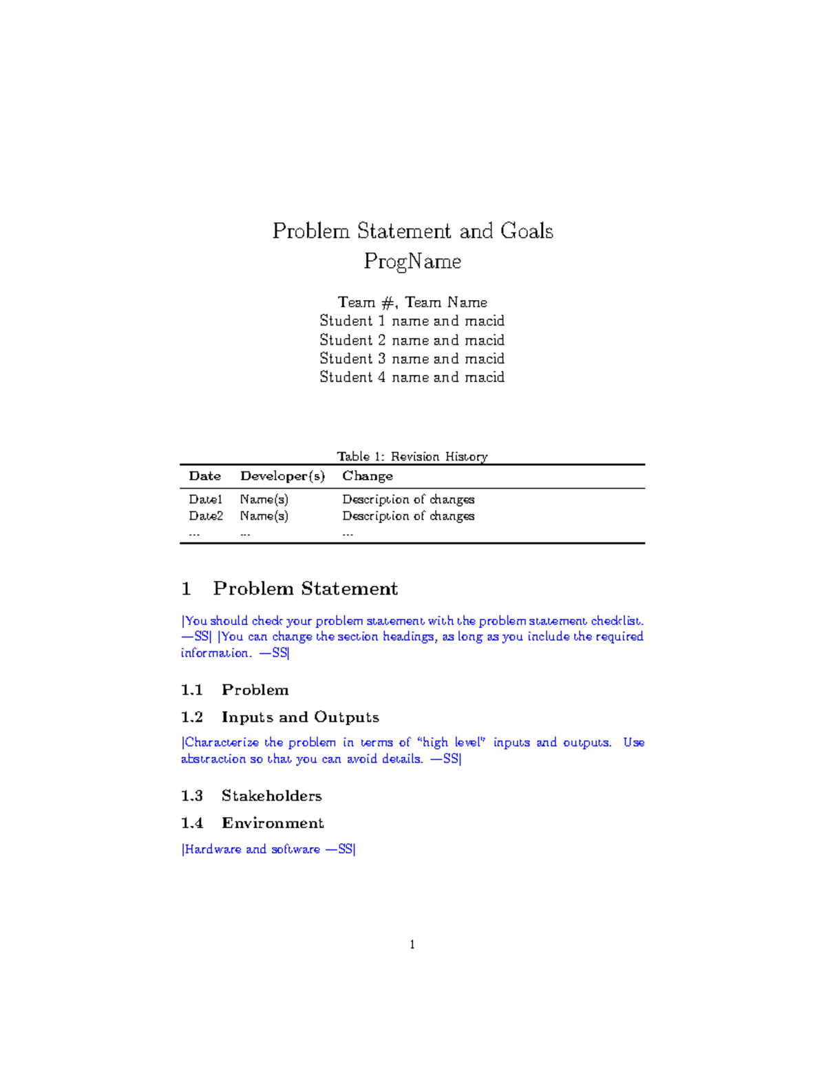 Problem Statement - .. ... ... 1 Problem Statement [You should check ...