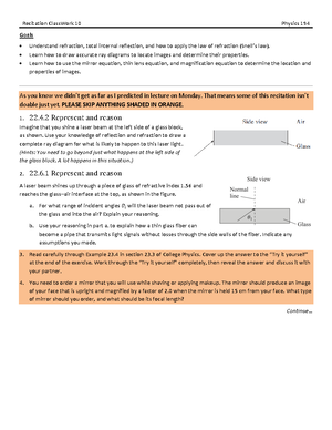 Exam 1 Review - Summary Extended General Physics 2 - Exam 1 Review ...