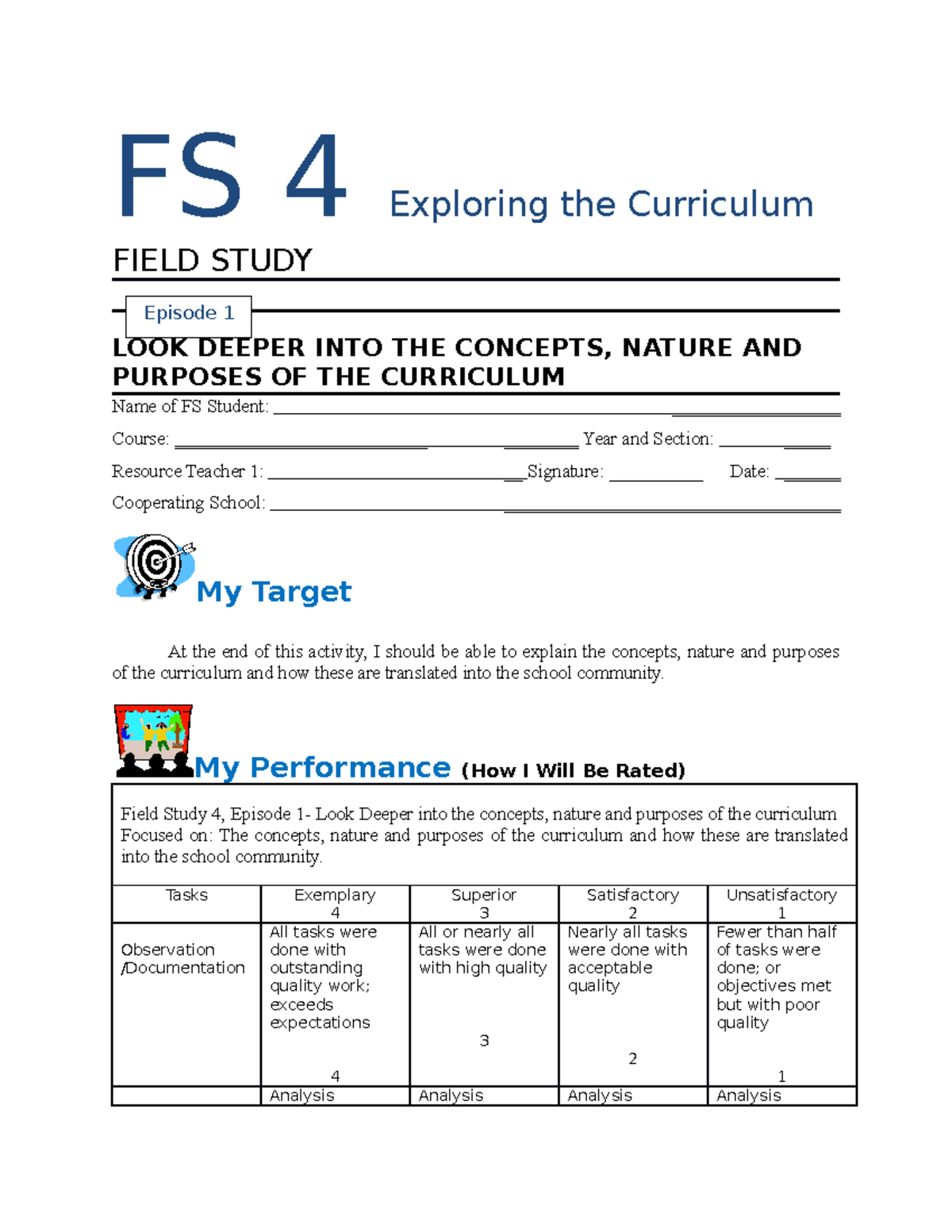 FS 4 Exploring the Curriculum full episo - FS 4 Exploring the ...