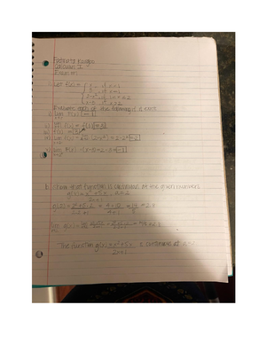Chapter 1 practice examples - Chapter 1 – Functions and Models Practice Examples For the given ...