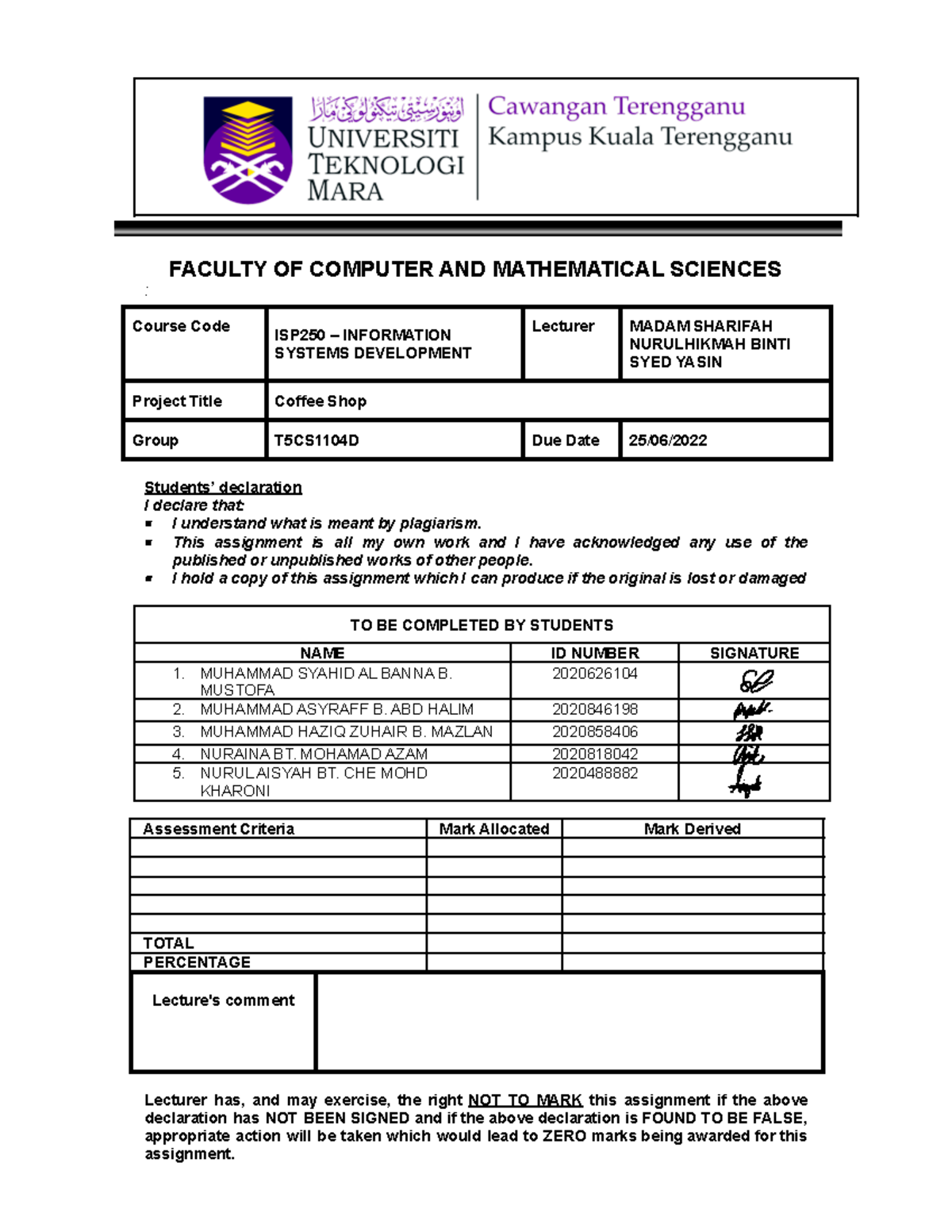 SDD Coffee Shop - SDD example - )$&8/7